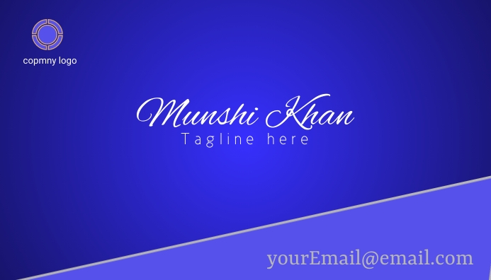 Blue business card 2023 (2) Template | PosterMyWall