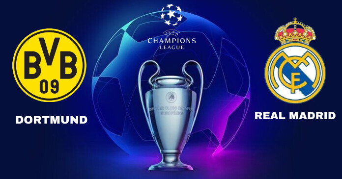 Blue Bvb Dortmund Vs Real Madrid Facebook S Template | PosterMyWall