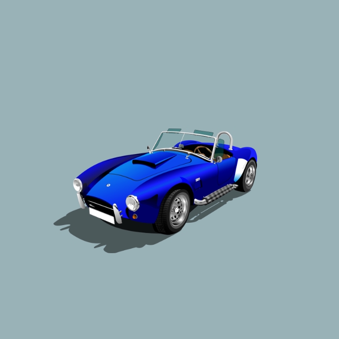 Blue car Template | PosterMyWall