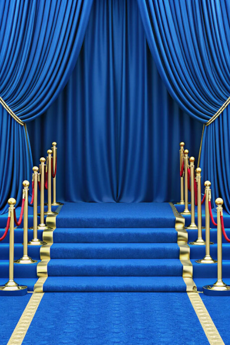 Blue Carpet Stage Template | PosterMyWall
