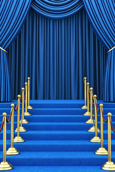 Blue Stage Performance Posters Template | PosterMyWall