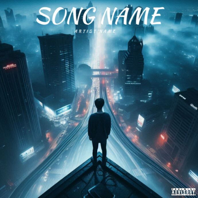 Blue Cd Mixtape Album Cover Album Cover Template | PosterMyWall