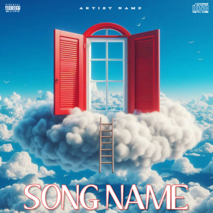 Blue Cd Mixtape Album Cover Album Cover Template | PosterMyWall