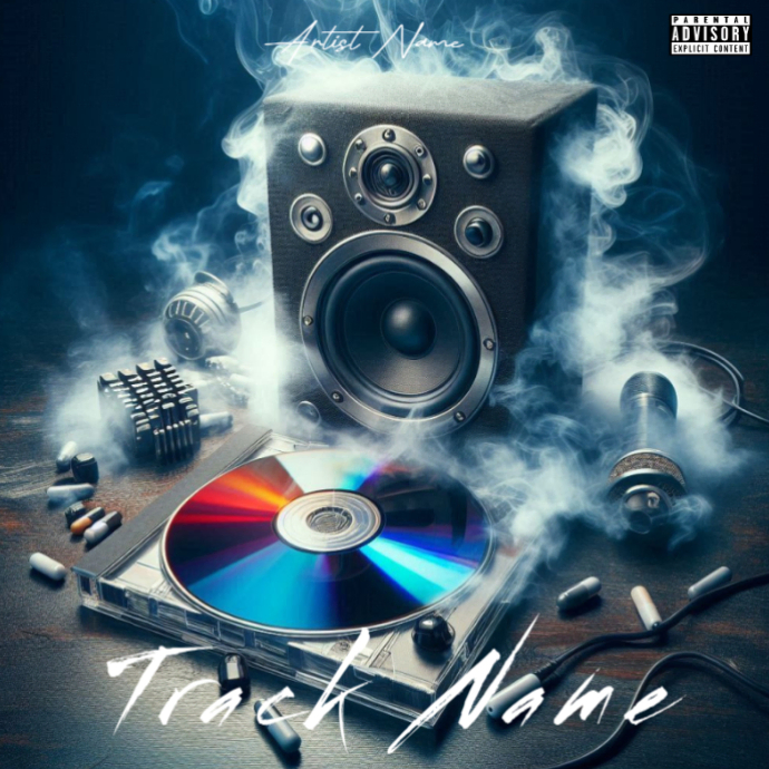 Blue Cd Mixtape Album Cover Album Cover Template | PosterMyWall