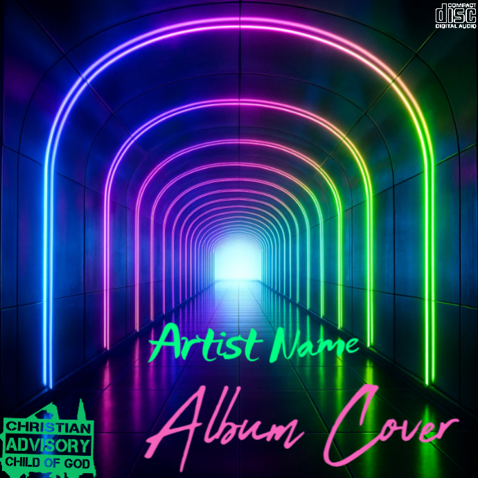 Blue Cd mixtape album cover art work template | PosterMyWall