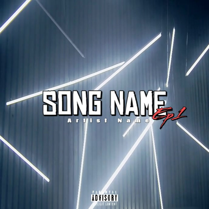 Blue Cd Mixtape Cover Album Cover Template | PosterMyWall