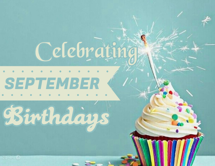 Plantilla de Blue Celebrating September Birthdays Flyer ( | PosterMyWall