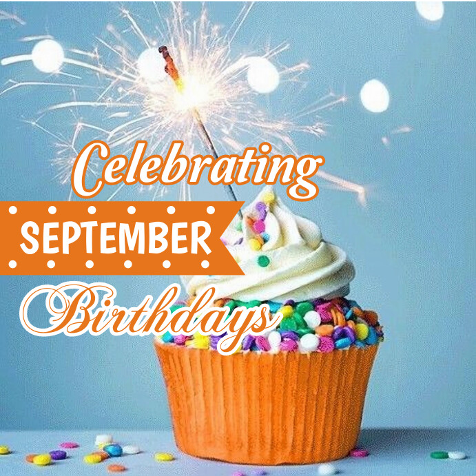 Blue Celebrating September Birthdays Instagr Template | PosterMyWall