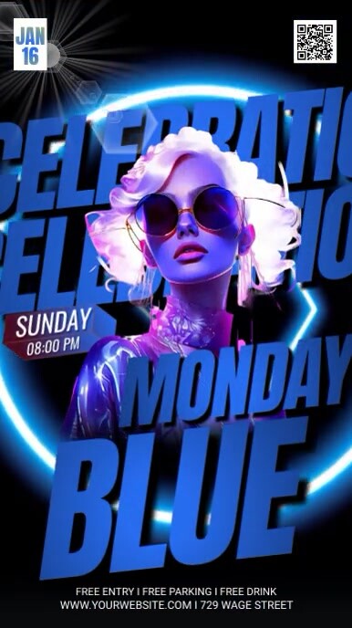 Copy of Blue Celebration Party | PosterMyWall