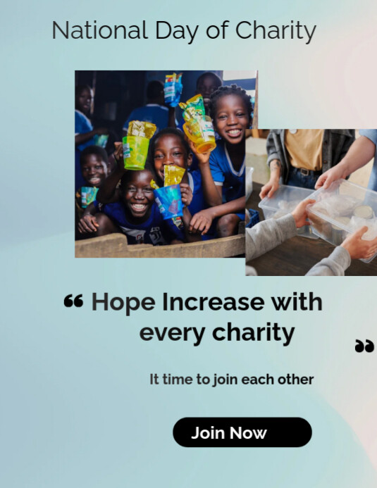 Blue Charity Flyer (us Letter) Template | PosterMyWall