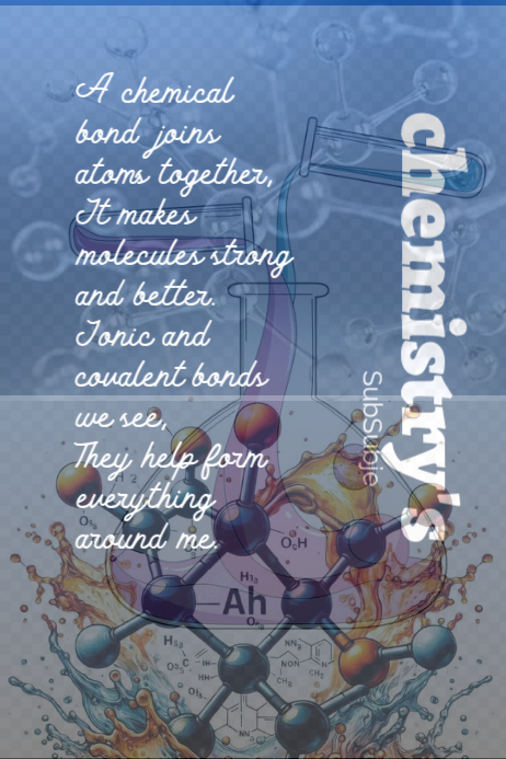 Blue Chemistry Poster Template | PosterMyWall