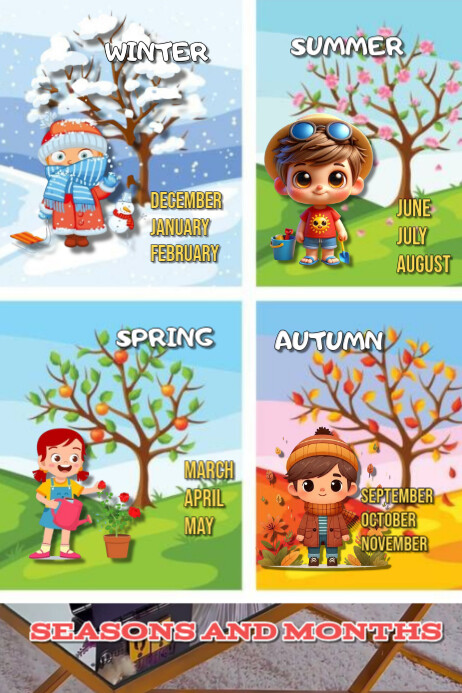 Copy of Blue Children Cartoon Poster | PosterMyWall