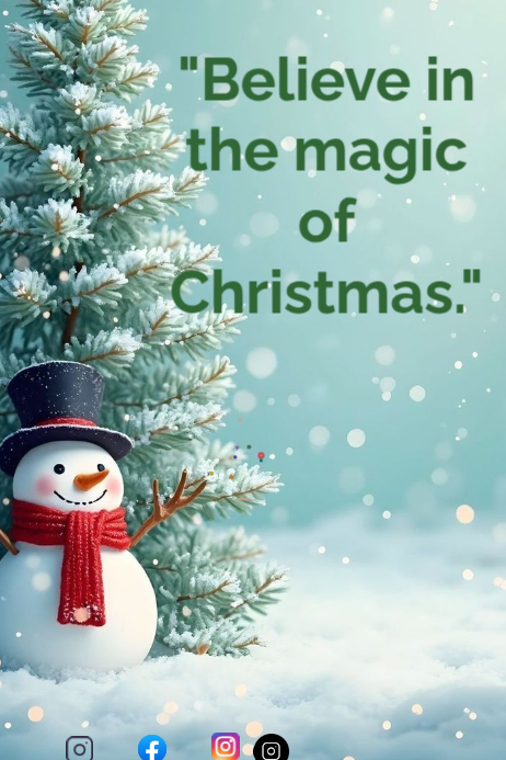 Blue Christmas Flyer Design Poster Template | PosterMyWall