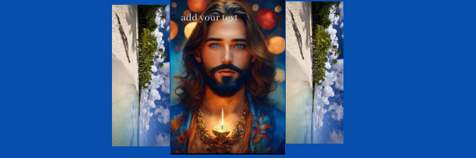 Blue Church Banner 2' × 6' Template | PosterMyWall