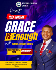 Blue Church Event Instagram Portrait Template | PosterMyWall