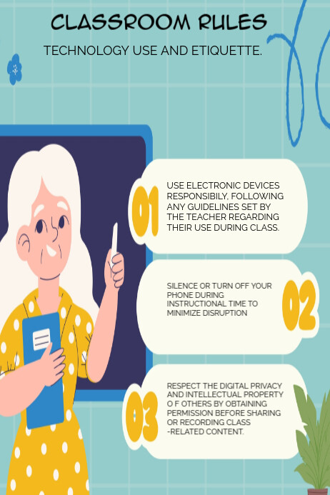 Blue Classroom Poster Template | PosterMyWall