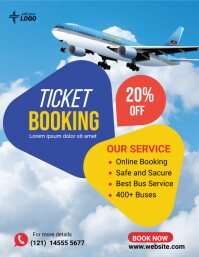 Air Ticket Booking Ad Template | PosterMyWall