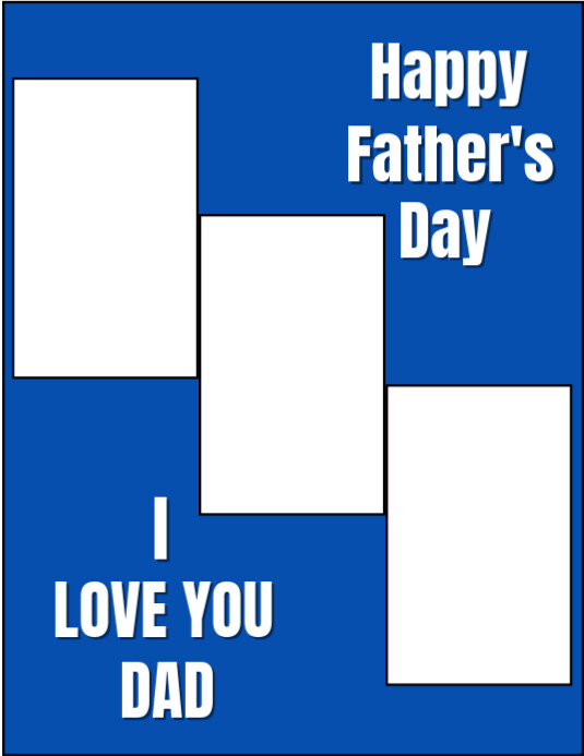 Copy of Blue Collage Frame (us Letter) | PosterMyWall