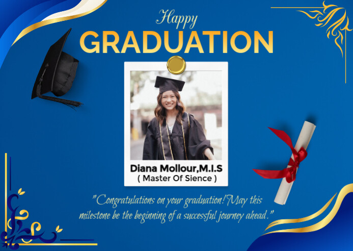 Graduation Postcard Templates Free