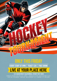 Ice Hockey Flyer Template | PosterMyWall