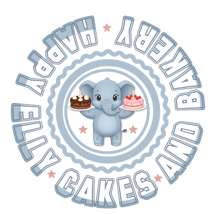 BLUE COLOR JOYFUL AND ILLUSTRATIVE CAKE AND PASTRY LOGO Template ...
