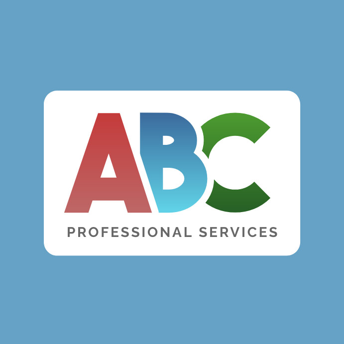 Blue Colorful ABC Initials Corporate Logo Des Template | PosterMyWall