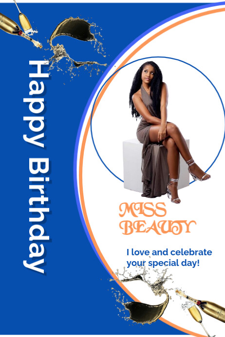 Blue Colorful Balloon Theme Poster Template | PosterMyWall