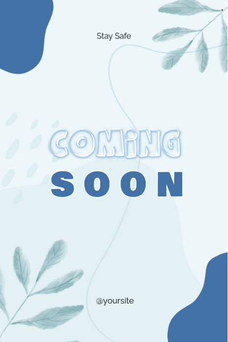 Plantilla de Blue Coming Soon Poster | New Coming Soon Business Poster ...