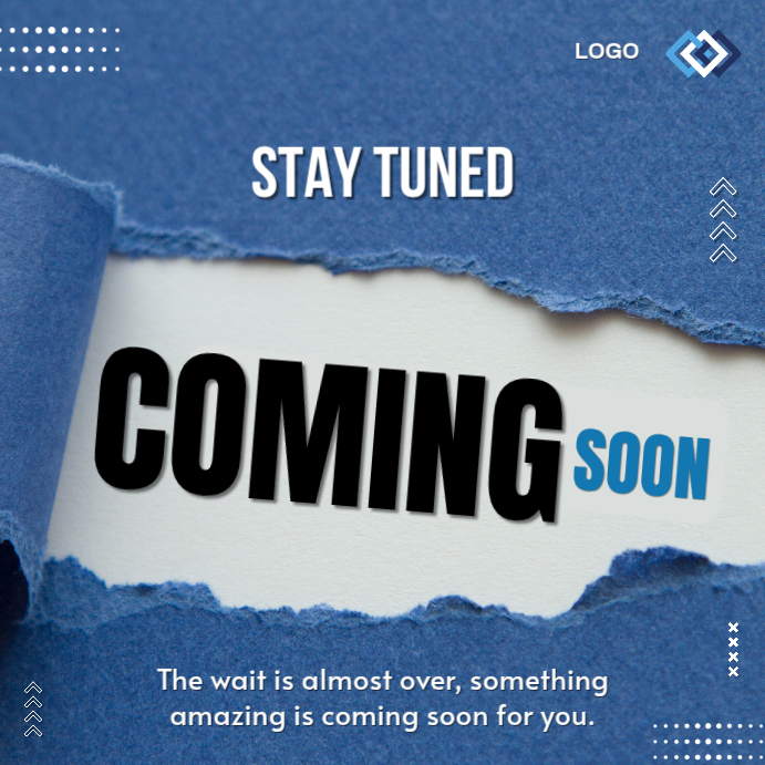Blue Coming Soon Poster Instagram Post Template | PosterMyWall
