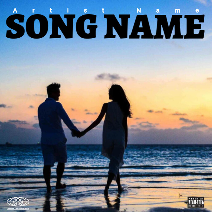 Blue Couple Dark Mixtape Album Cover Template | PosterMyWall