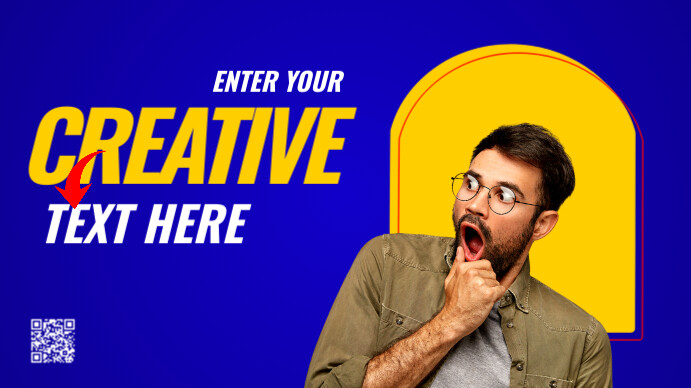 Blue creative thumbnail Template | PosterMyWall