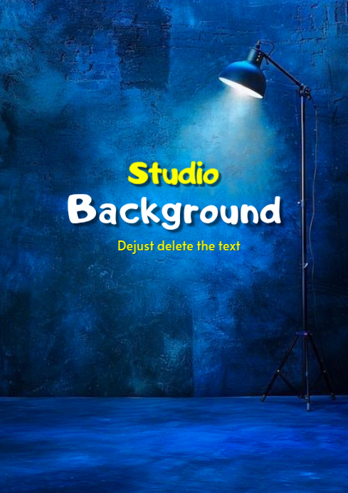 Blue Dégradé Photo Studio Background A4 Template | PosterMyWall