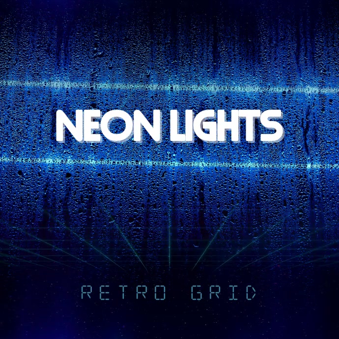Blue Dark Neon Video Mixtape Album Cover Template | PosterMyWall
