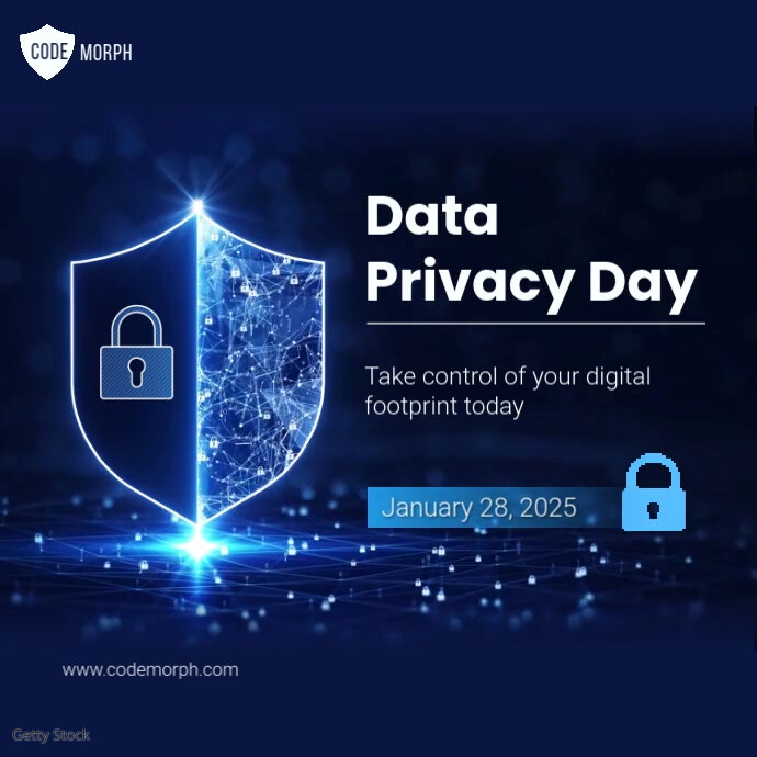 Copy of Blue Data Privacy Day Square Template | PosterMyWall