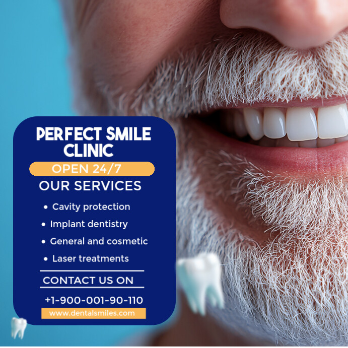 Copy of Blue Dentistry Flyer Instagram Post | PosterMyWall