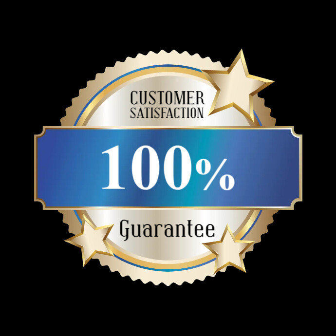 Blue Design Customer Satisfaction Label Template | PosterMyWall