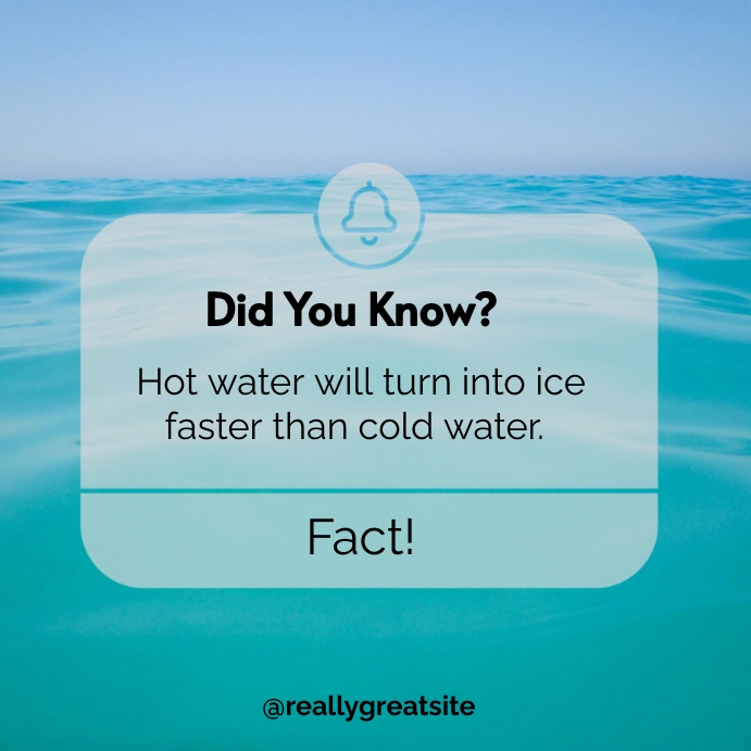 Plantilla de Blue Did You Know Interesting Fact Instagram | PosterMyWall