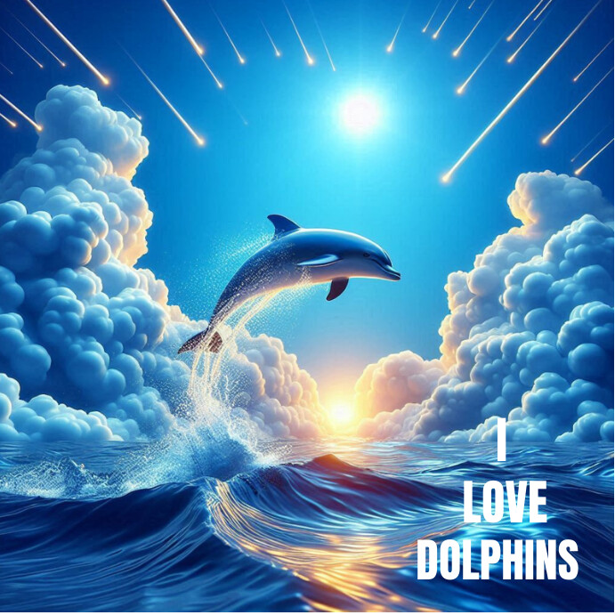 Blue Dolphins Instagram Post Template | PosterMyWall