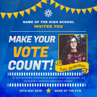 Student Council Election Campaign Instagram Template | PosterMyWall