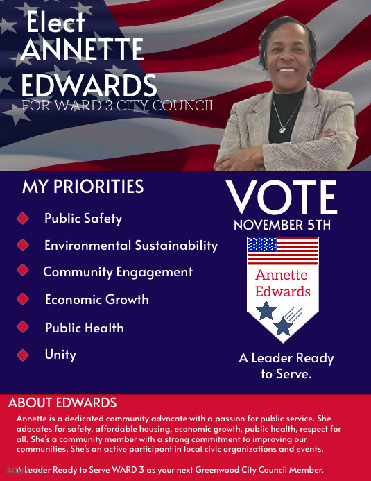 BLUE Election Flyer (us Letter) Template | PosterMyWall