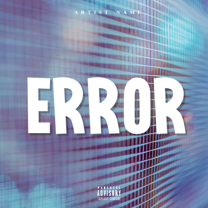 Blue Error Mixtape Cover Album Cover Template | PosterMyWall