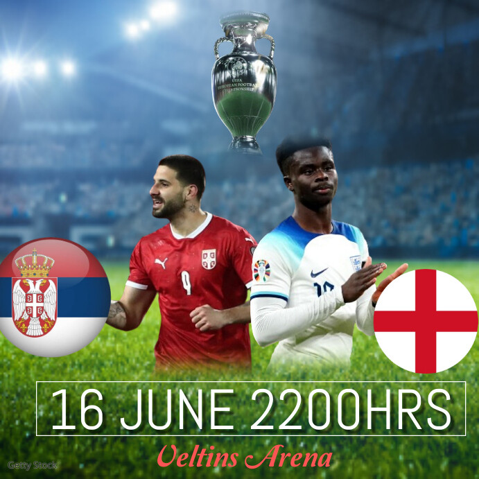 Blue Euro 2024 Instagram Post Template | PosterMyWall