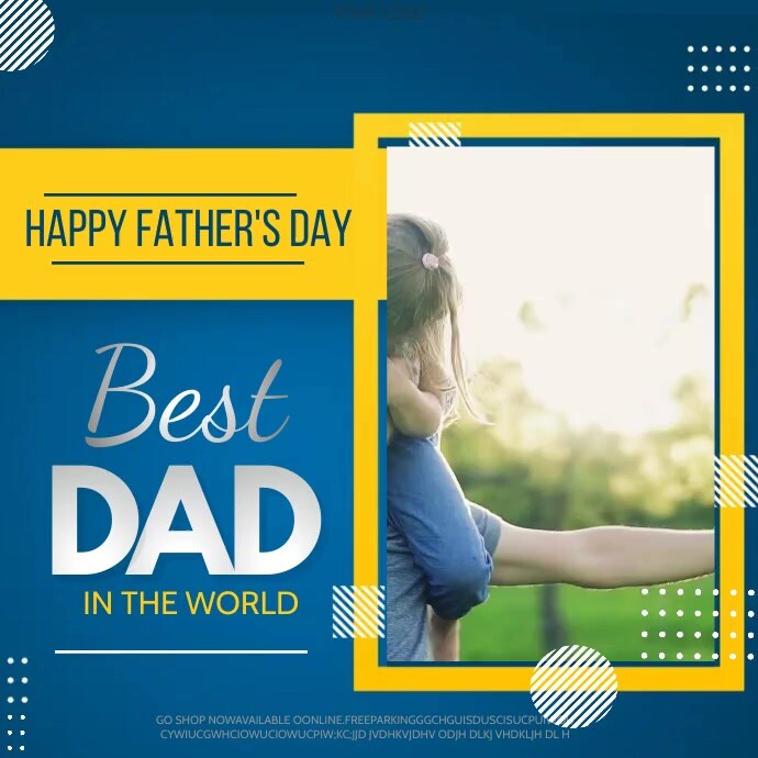 Blue Fathers Day Square (1:1) Template | PosterMyWall