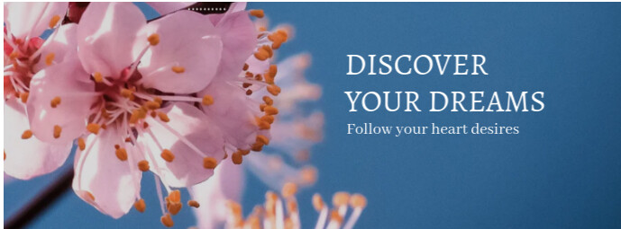 Blue Floral F Facebook Cover Photo Template | PosterMyWall
