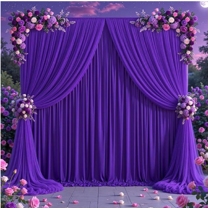 Plantilla de Blue Floral Purple Twilight Floral Backdrop Instagram Post ...