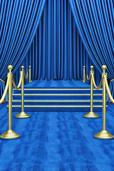 Copy of Blue Floral Royal Blue Grand Entrance Poster | PosterMyWall