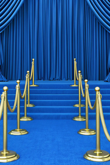 Blue Floral Royal Blue Grand Entrance Poster Template | PosterMyWall