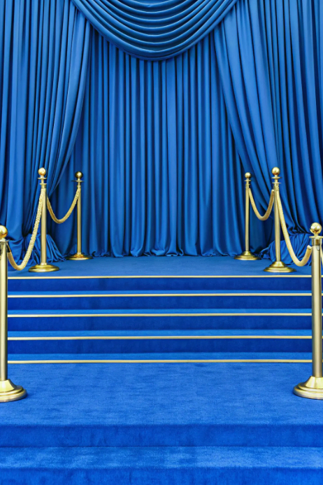 Plantilla de Blue Floral Royal Blue Grand Entrance Poster | PosterMyWall
