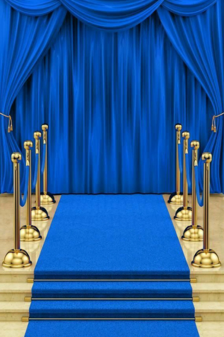 Blue Floral Royal Blue Grand Entrance Poster Templat | PosterMyWall