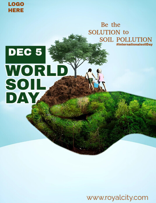 Copy of Blue Floral World Soil Day Flyer (us Letter) | PosterMyWall